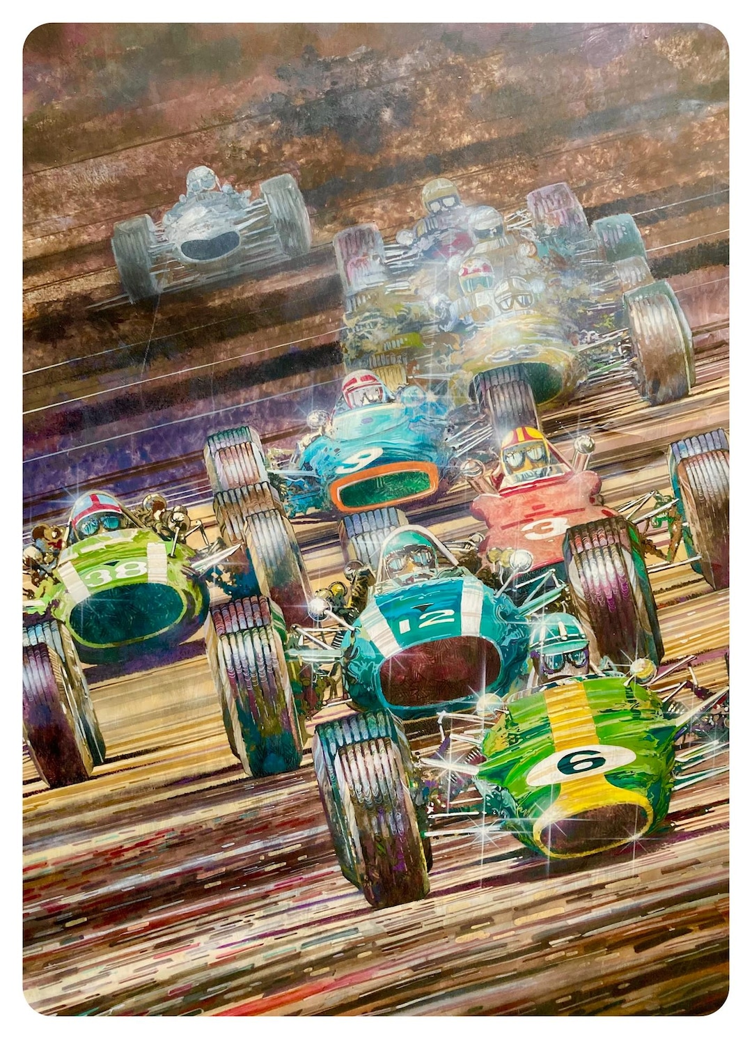 Classic Formula 1 Racing Poster - Etsy