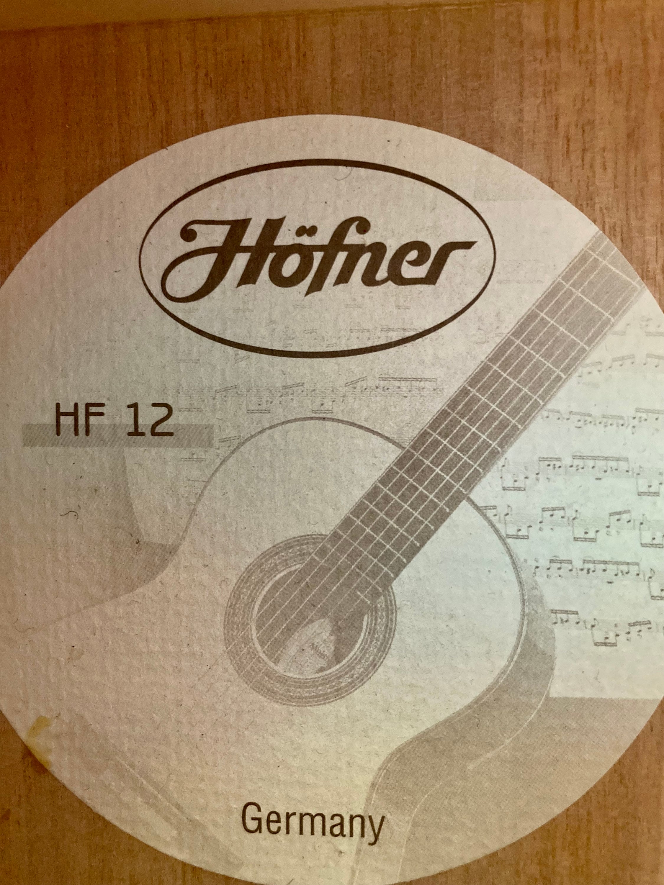 Hofner HF 12 Classical Guitar - Etsy