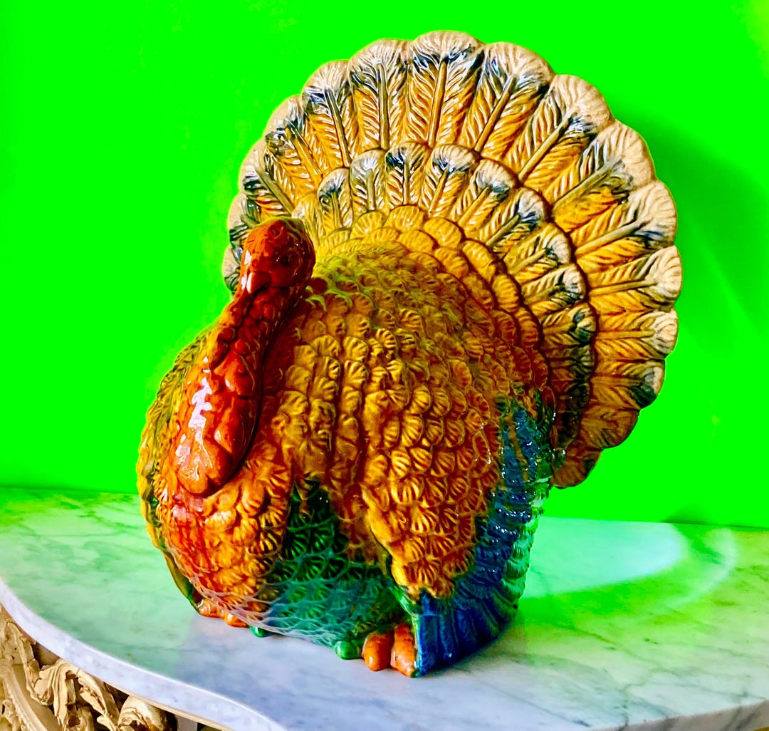 Large Ceramic Turkey - Etsy