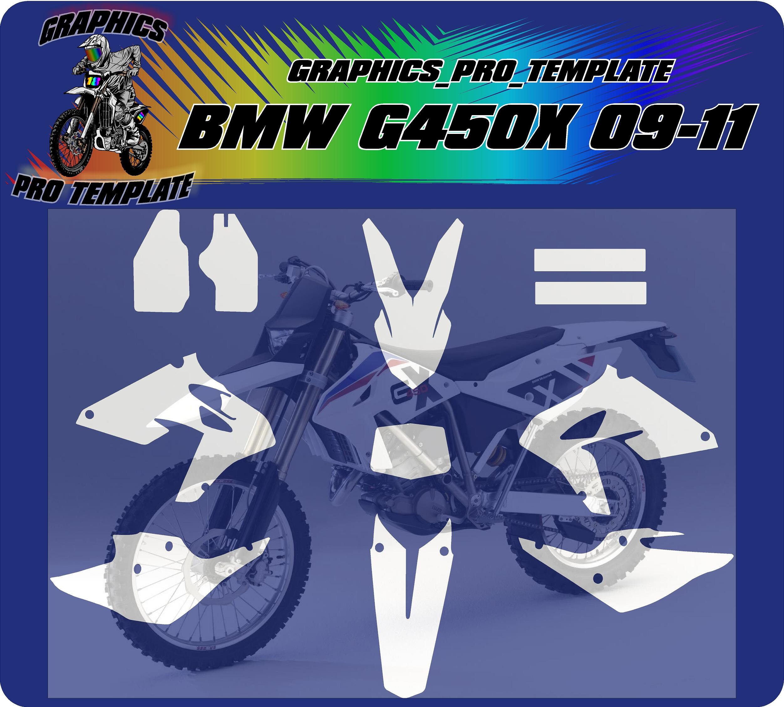 BMW G450X 09-11 Vector Template at a 1:1 Scale - Etsy