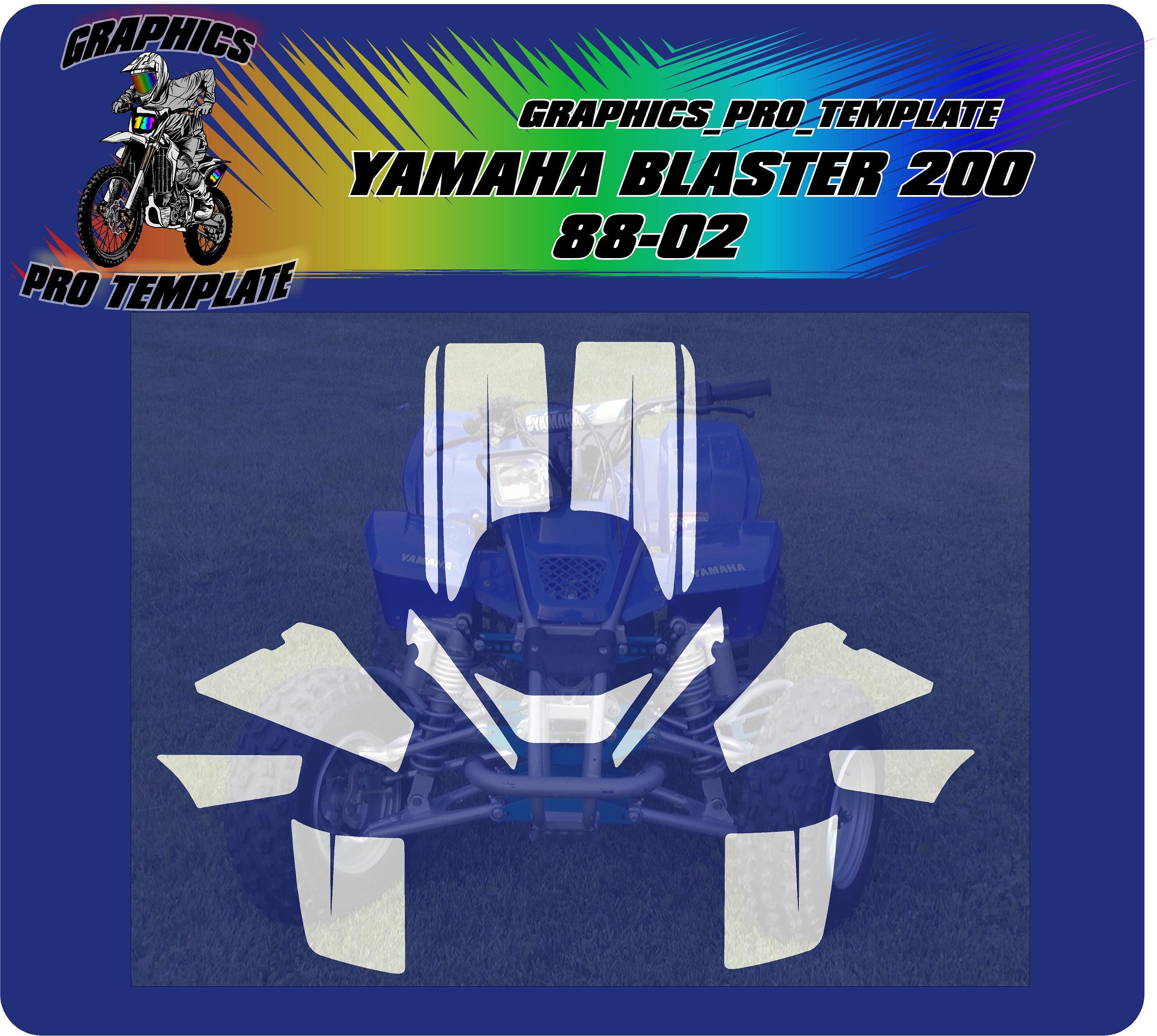 Yamaha Blaster 200 88-02 Vector Template at a 1:1 Scale - Etsy