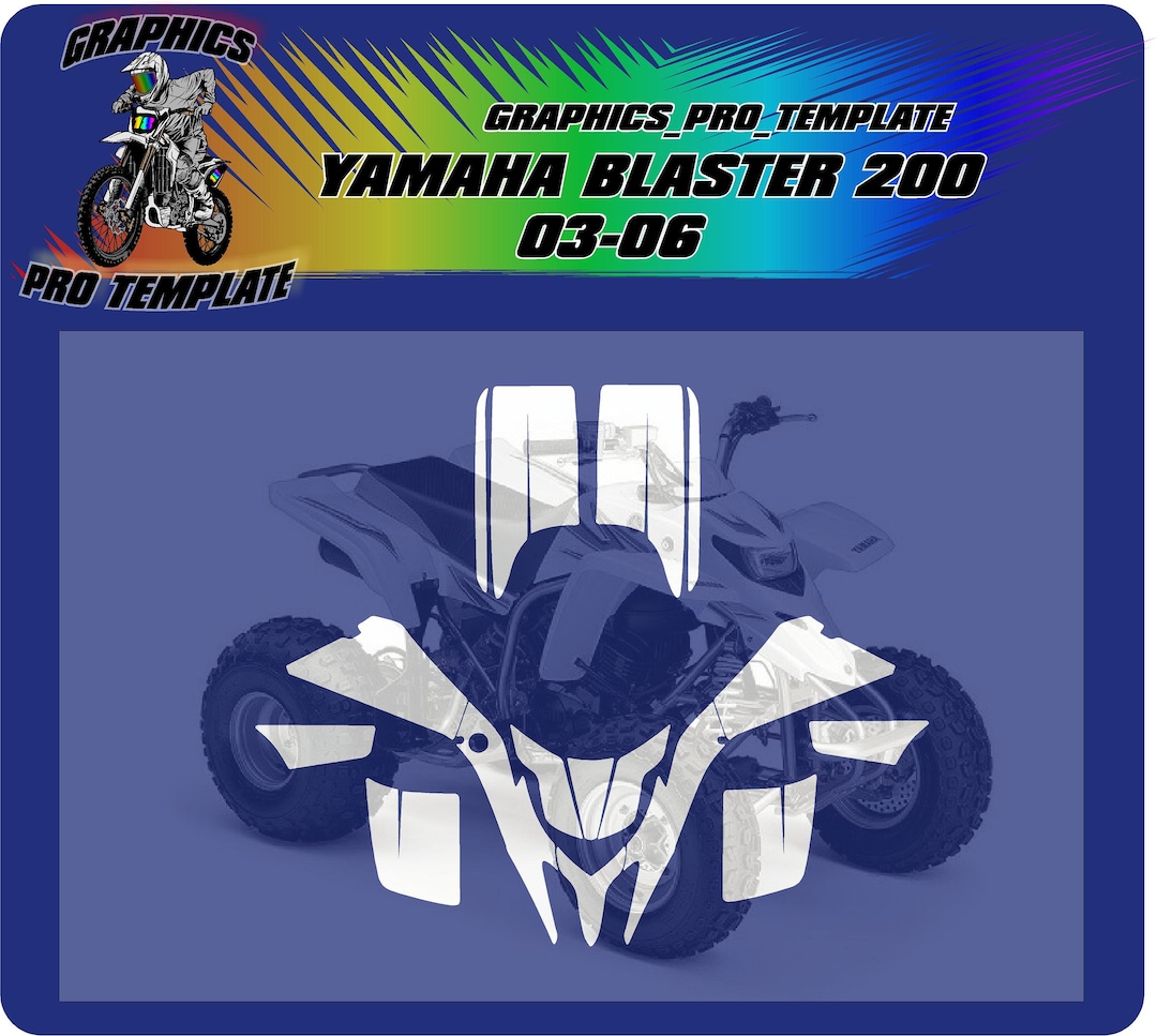 Yamaha Blaster 200 03-06 Vector Template at a 1:1 Scale - Etsy