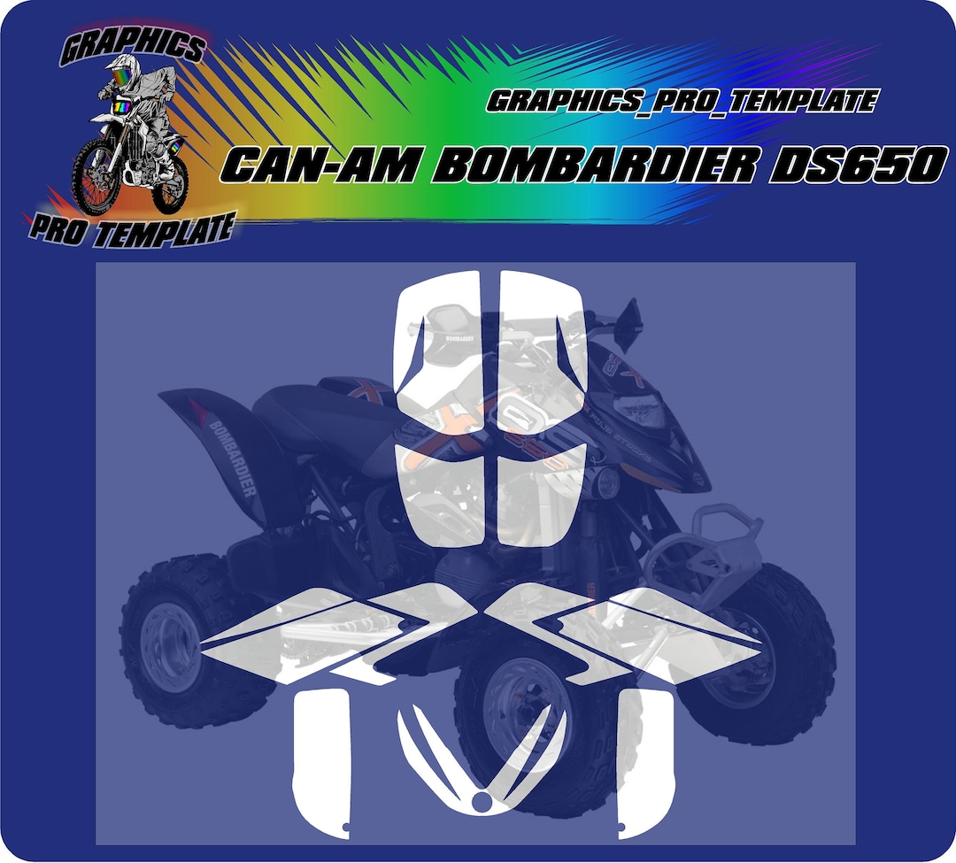 Can-am Bombardier 650 Vector Template at a 1:1 Scale - Etsy