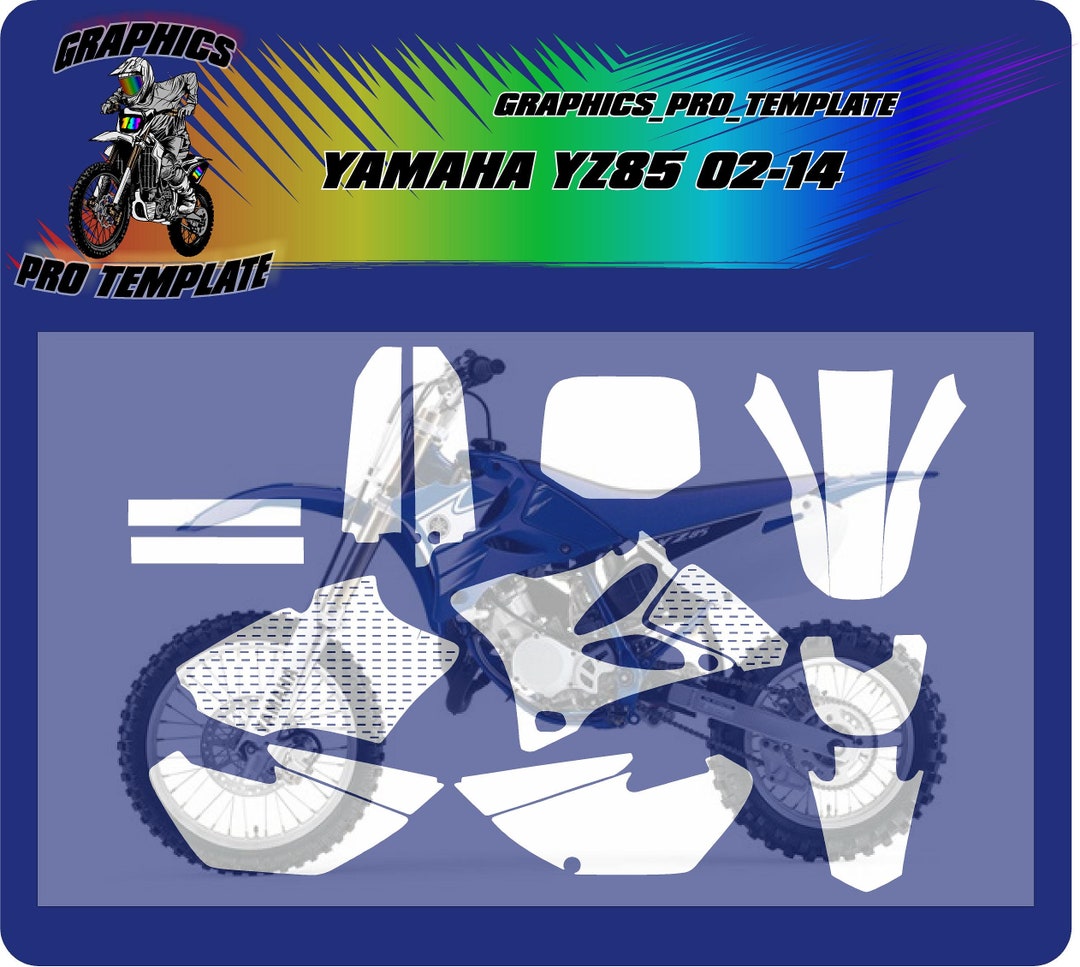 Yamaha YZ85 02-14 Vector Template at a 1:1 Scale - Etsy