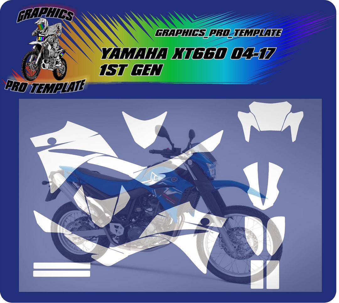 Yamaha Xt660x and Xt660r 04-17 Model Vector Template at a 1:1 Scale - Etsy