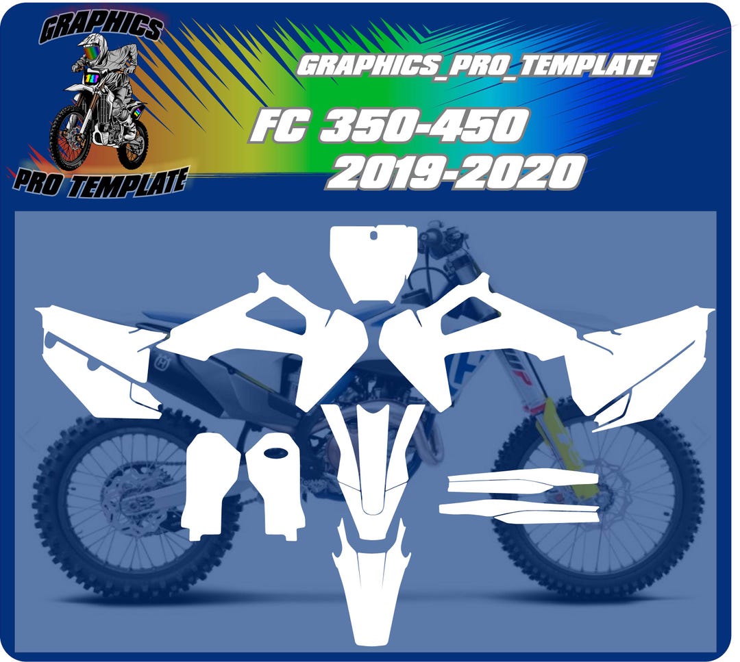 Husqvarna FC 350-450 2019-2020 Vector Template at a 1:1 Scale - Etsy