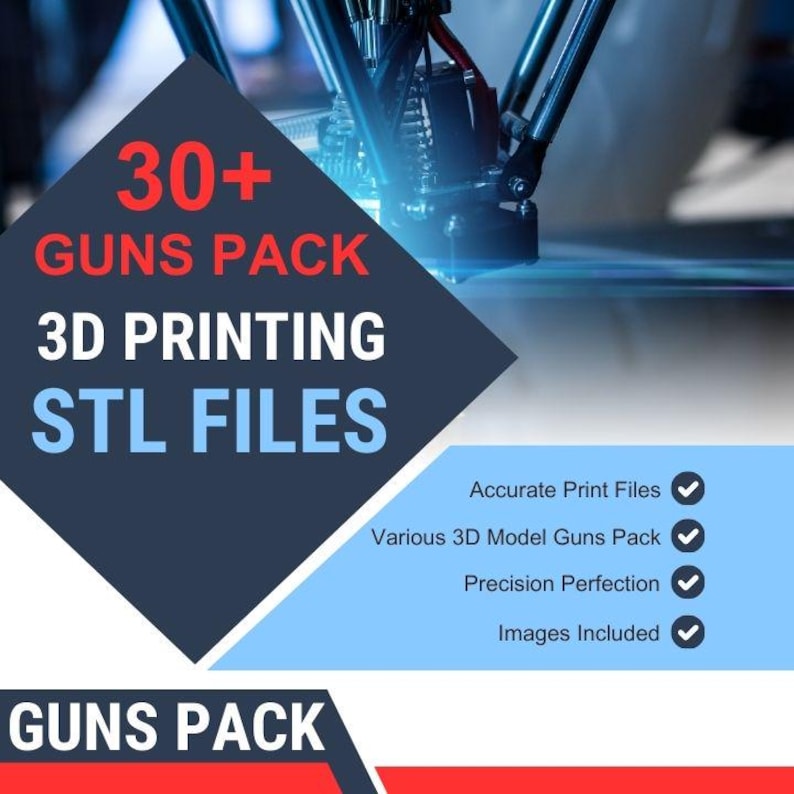 3D Print, Guns Pack STL Files 30+ Files - Etsy