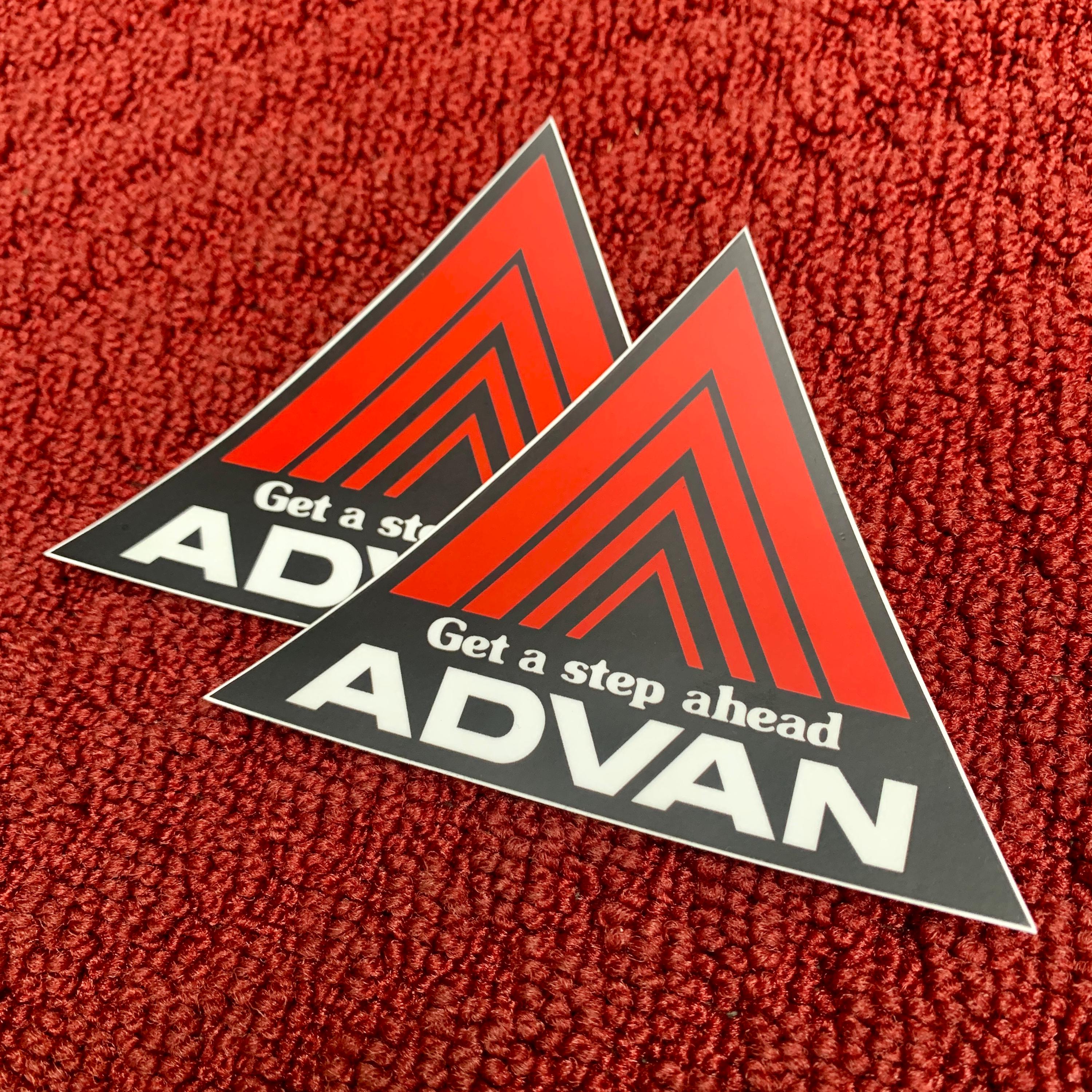 X2 ADVAN "get a Step Ahead" Triangle Decal Sticker Car JDM Honda K20A ...