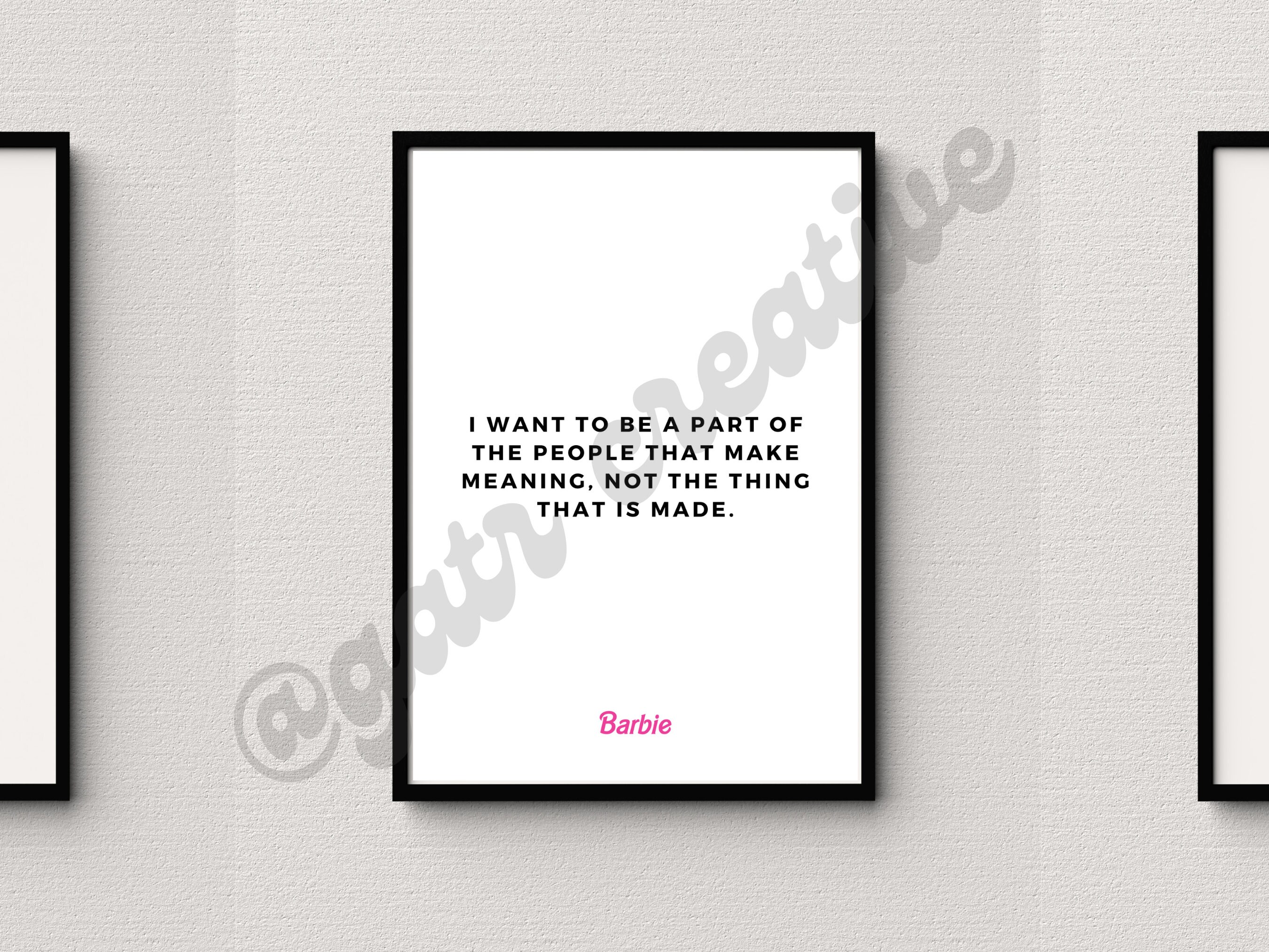 Barbie Quote Wall Art Digital Download, 2023 Barbie Movie Quotes ...