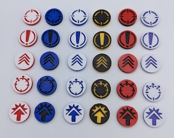 Legions Imperialis Order Tokens,multicolour, Set of 30 3d Printed ...