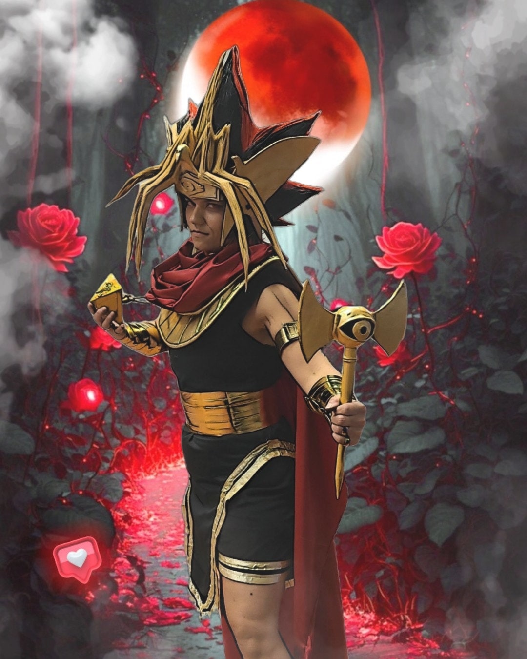 Yu-gi-oh! Dark Pharaoh Atem Cosplay Print - Etsy