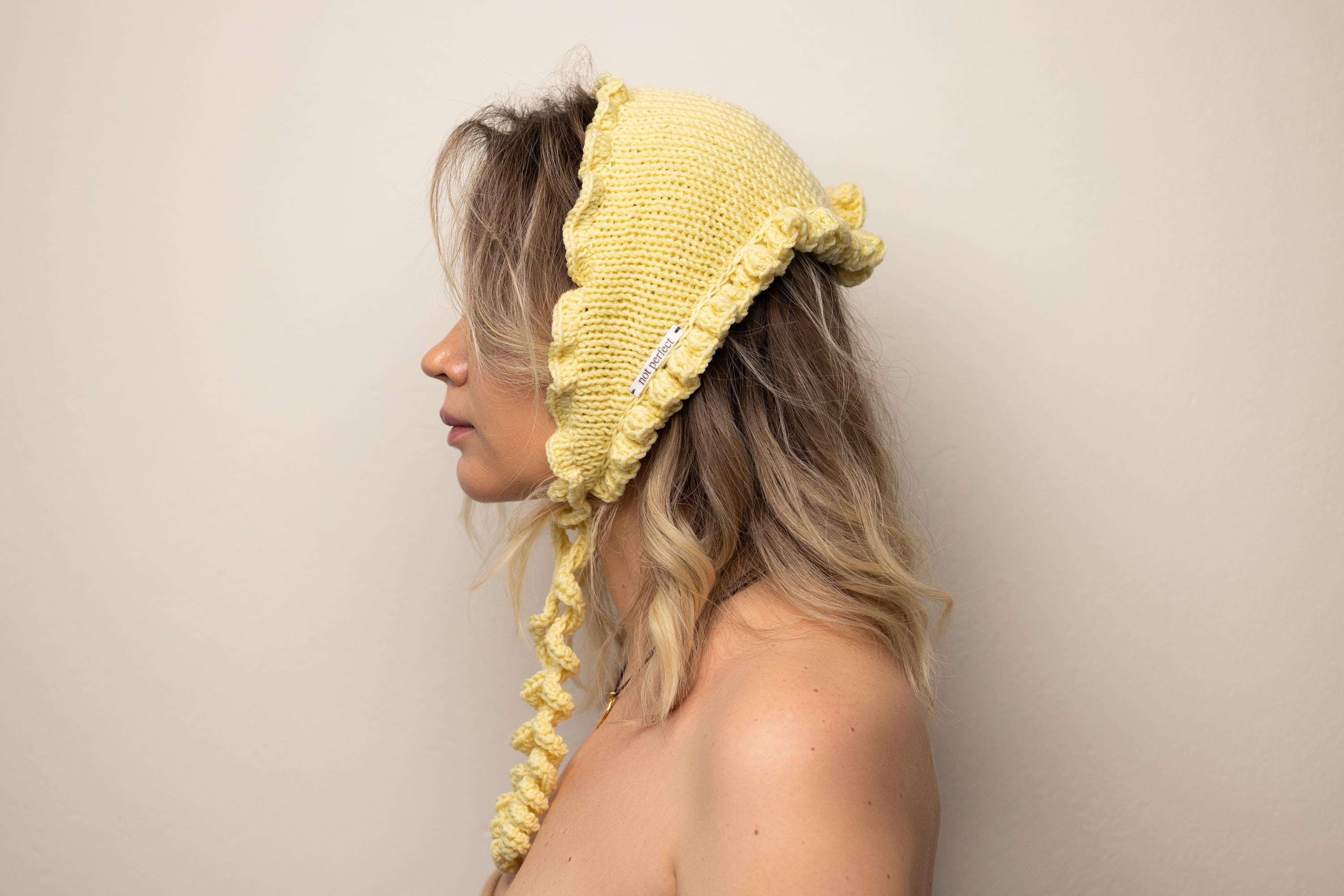Knitted Headscarf | Knitted Bandana | Babushka Bandana | Knitted Hat ...