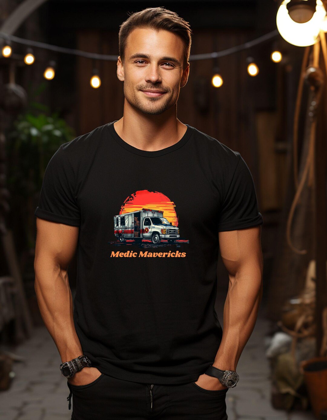 Medic Mavericks Shirt, Vice Vibe, Retro Funny Graphic Tees, Ambulance ...