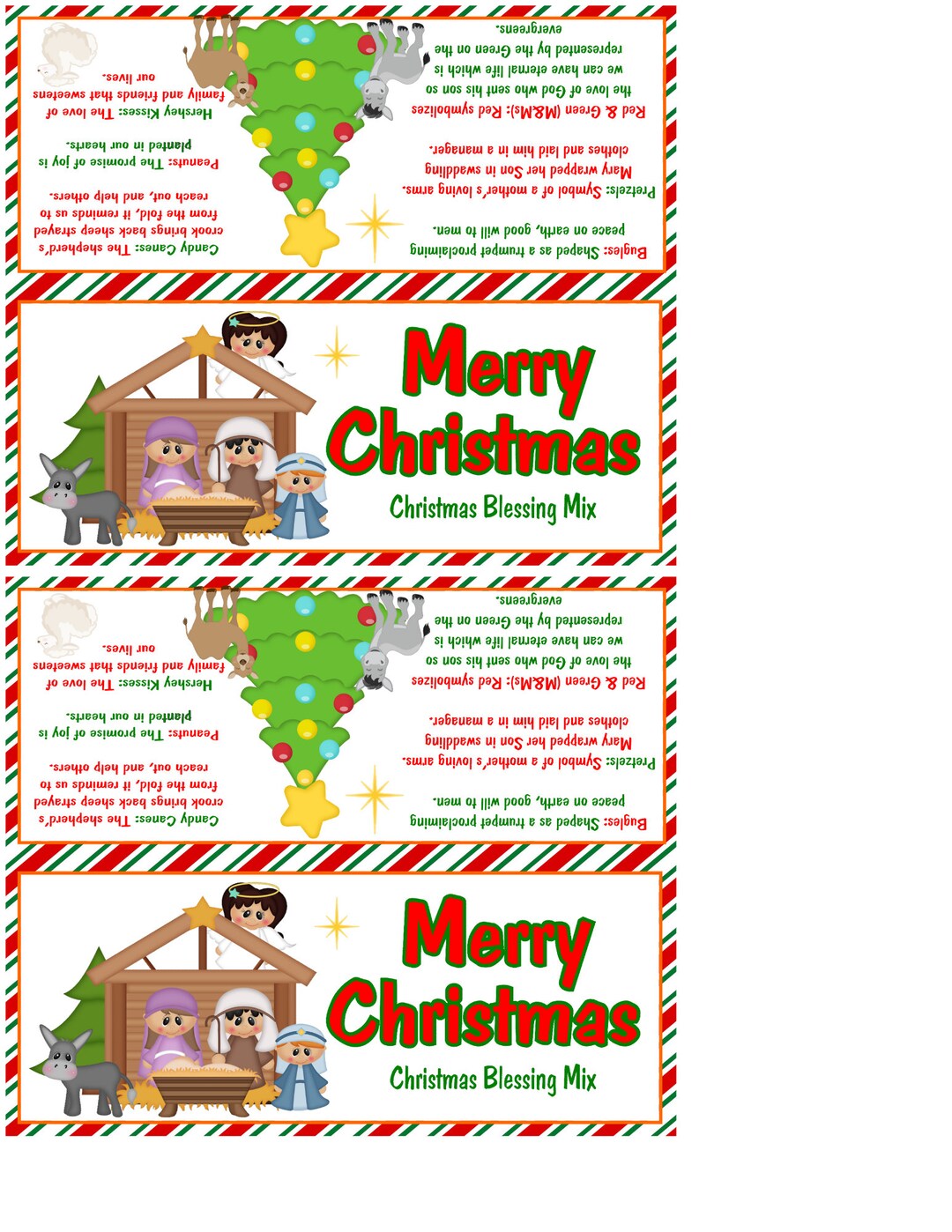 Christmas Bag Topper, 6x5 Bag Topper, Printable Christmas Bag Topper - Etsy