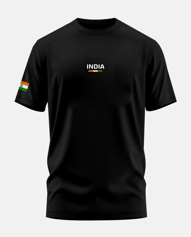 India Tricolour T-shirt | Indian Flag, Proud Indian, Bharat World ...