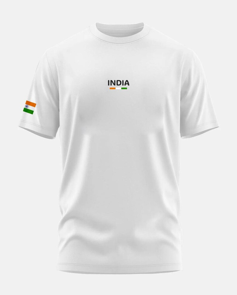 India Tricolour T-shirt | Indian Flag, Proud Indian, Bharat World ...