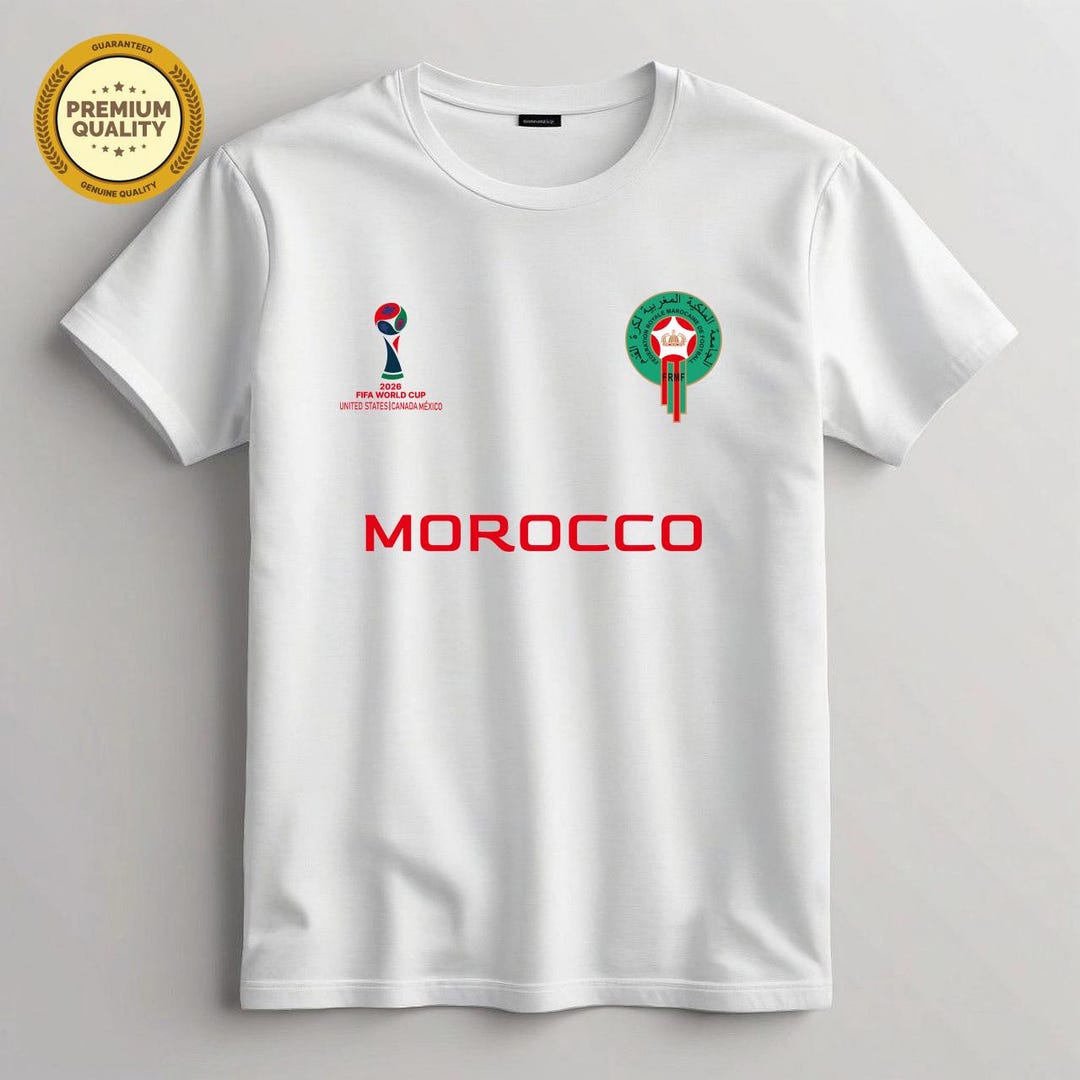 Morocco World Cup 2026 Shirt, Atlas Lions Soccer Fan Tee, Moroccan ...
