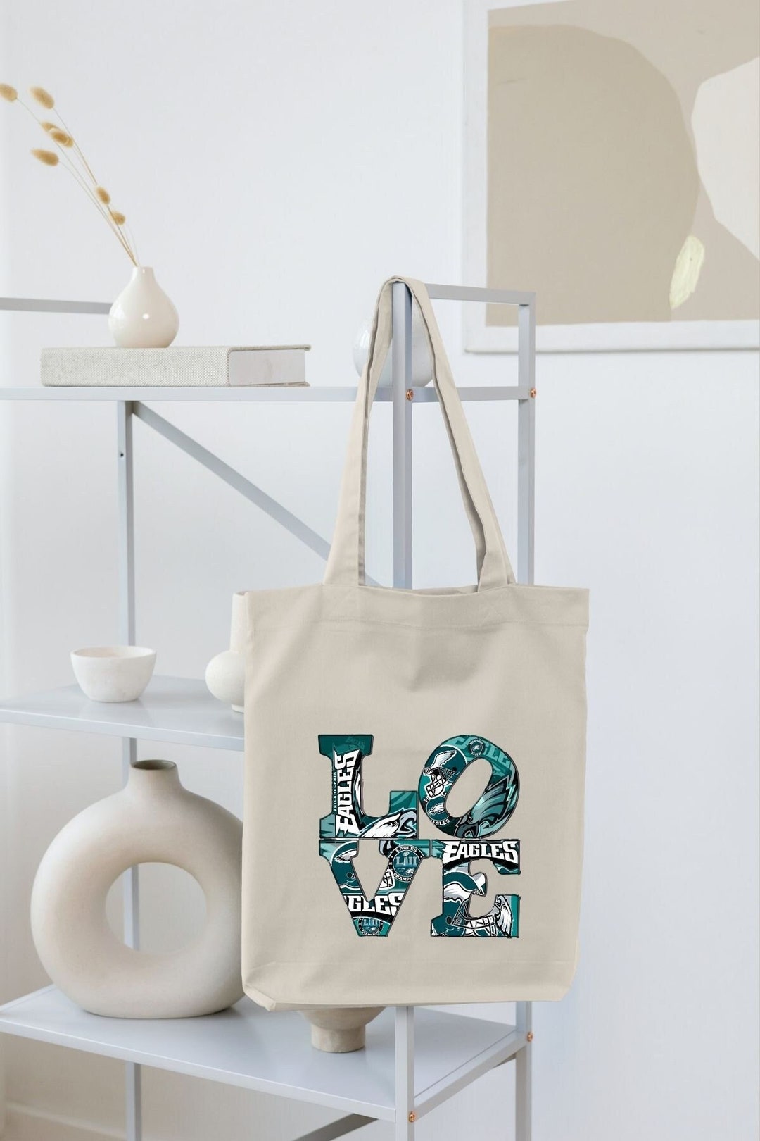 Philadelphia LOVE Tote Bag, Eagle Bag, Philly Bag, Cotton Tote Shoulder ...