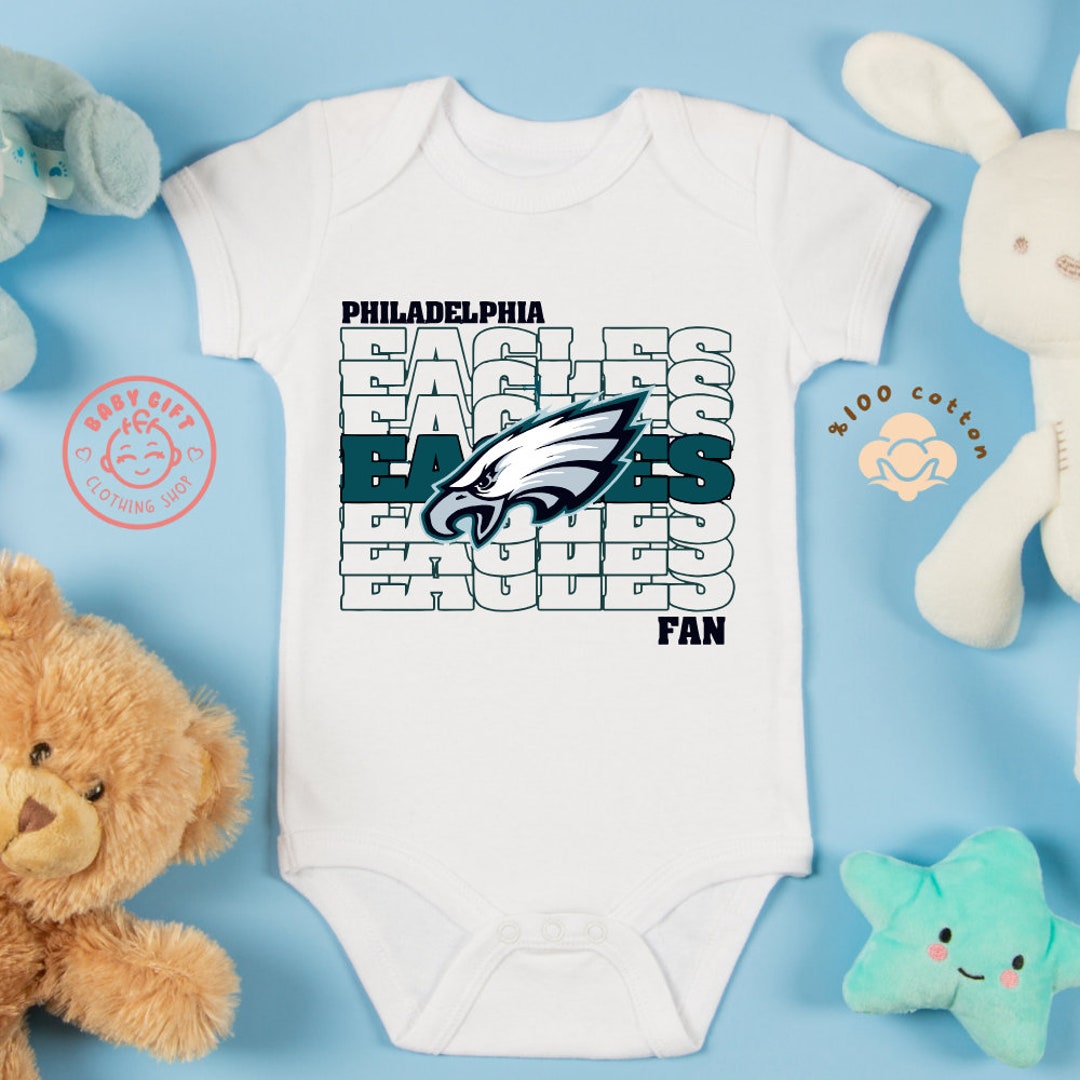 Philadelphia Baby Eagles Bodysuit, Baby Eagles Gear Sport Fan Gift ...