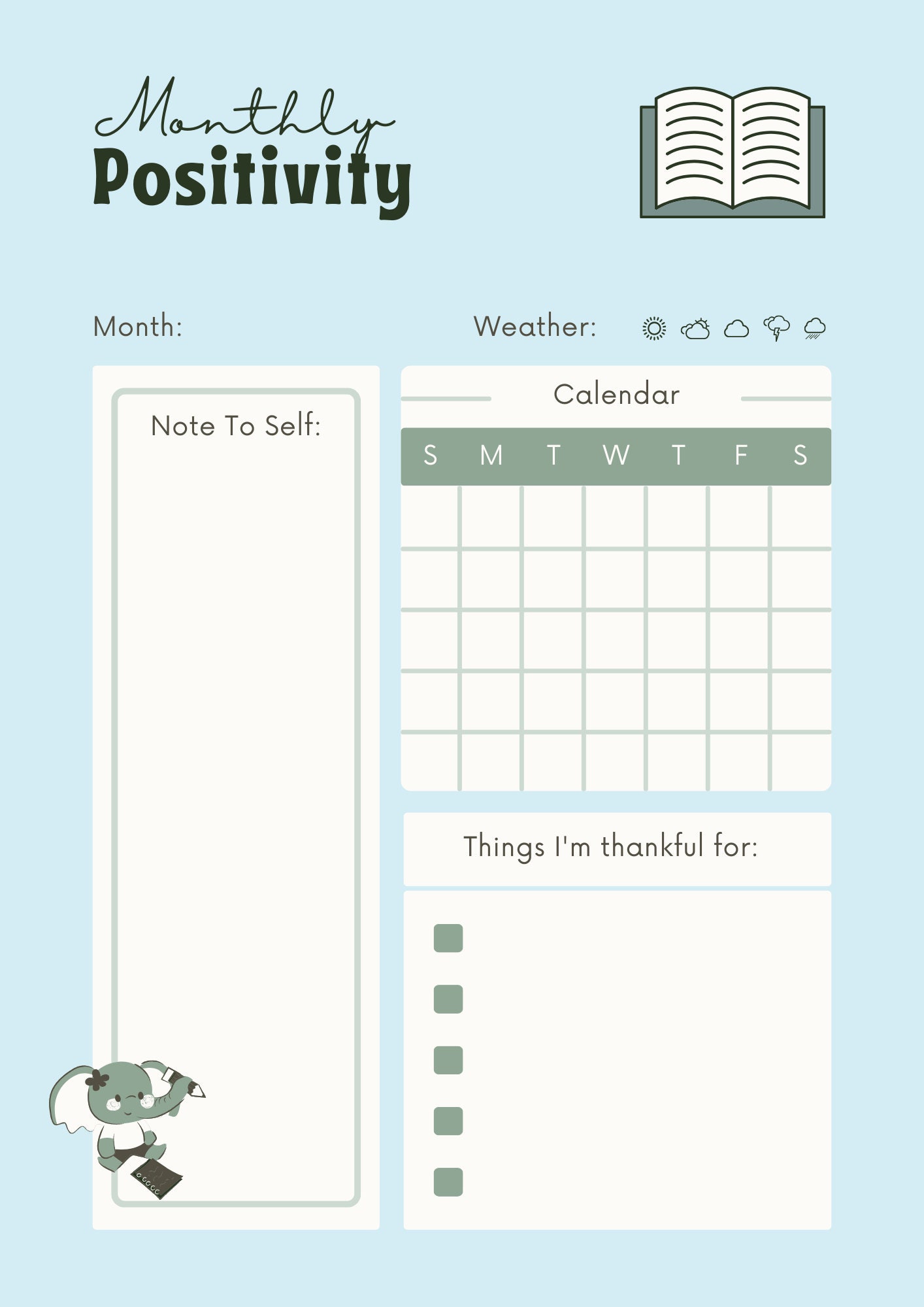 Gratitude Journal BUNDLE 14 Page Digital Planner Printable Planner ...