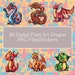 Dragon Design Bundle PNG Pack, Png Files, Png Designs, Digital Product ...