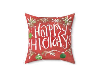 Christmas Trix Watercolor Pillow - Etsy