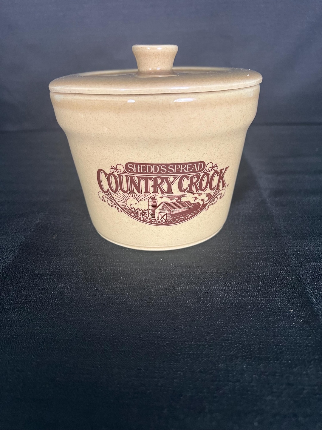 Small Vintage Shedd's Spread Country Crock Stoneware Crock/container ...