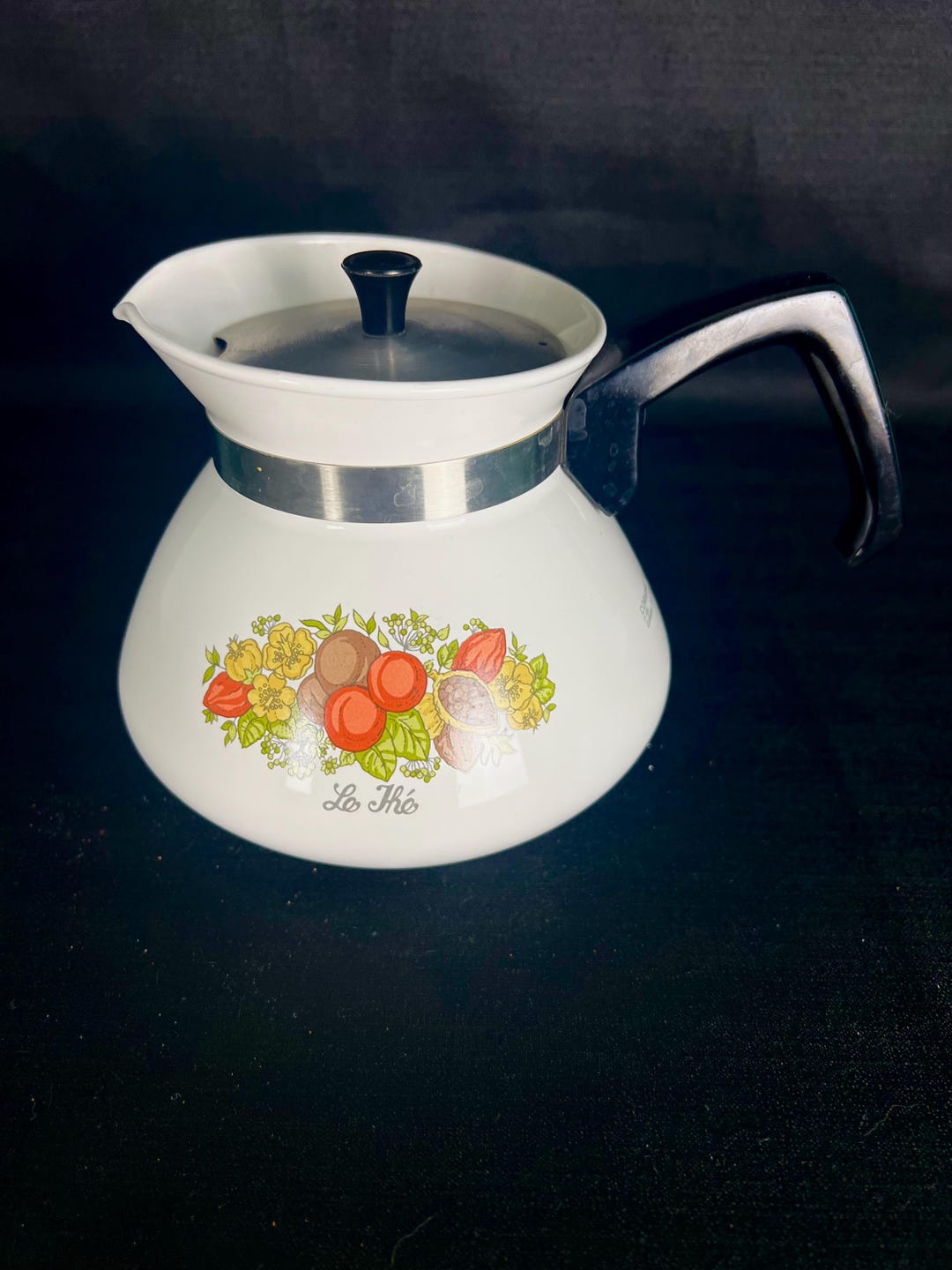 Vintage Corning Ware Enamel Teapot – Spice of Life, French Country - Etsy
