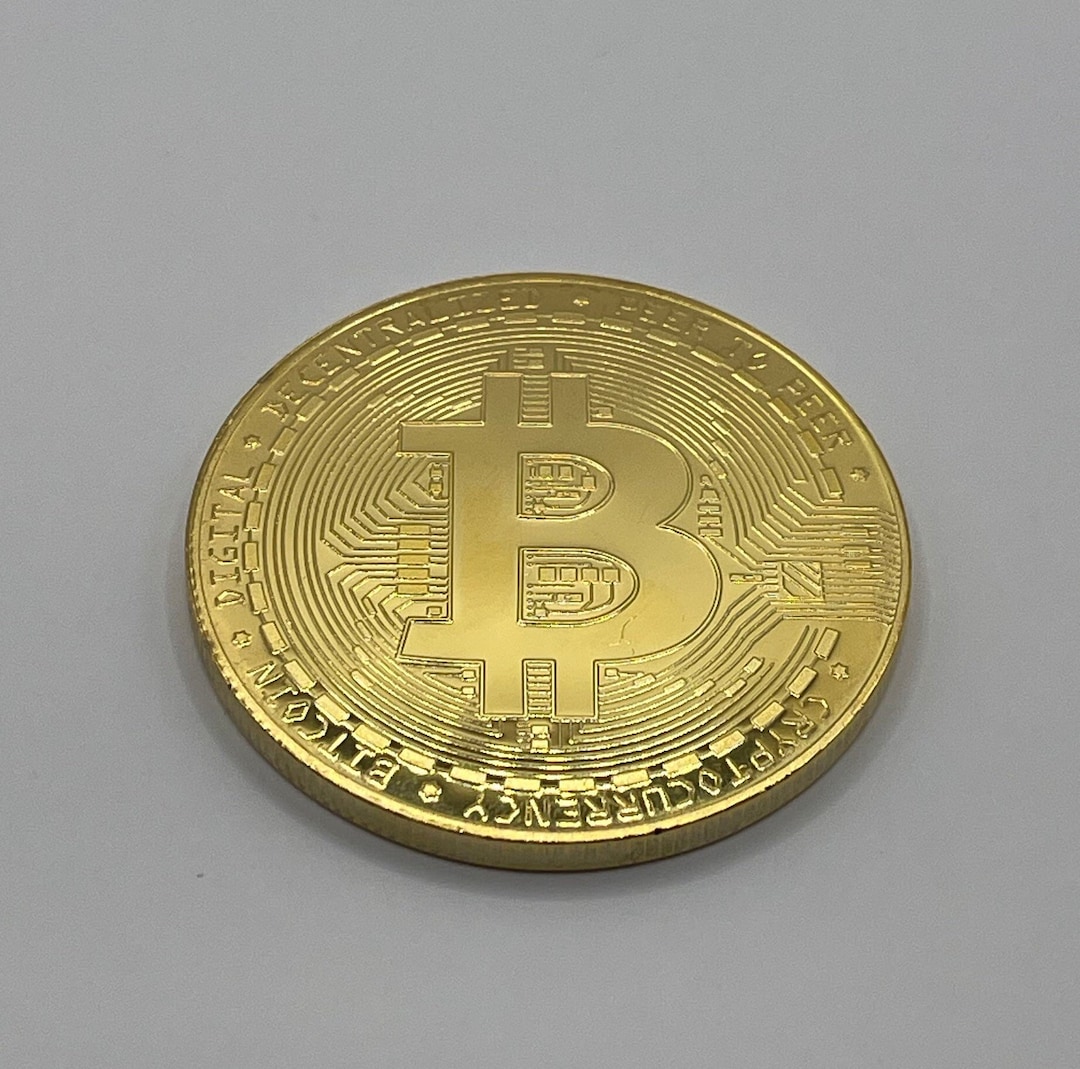 Limited Edition Gold Bitcoin Collectible, Perfect Gift for Crypto ...