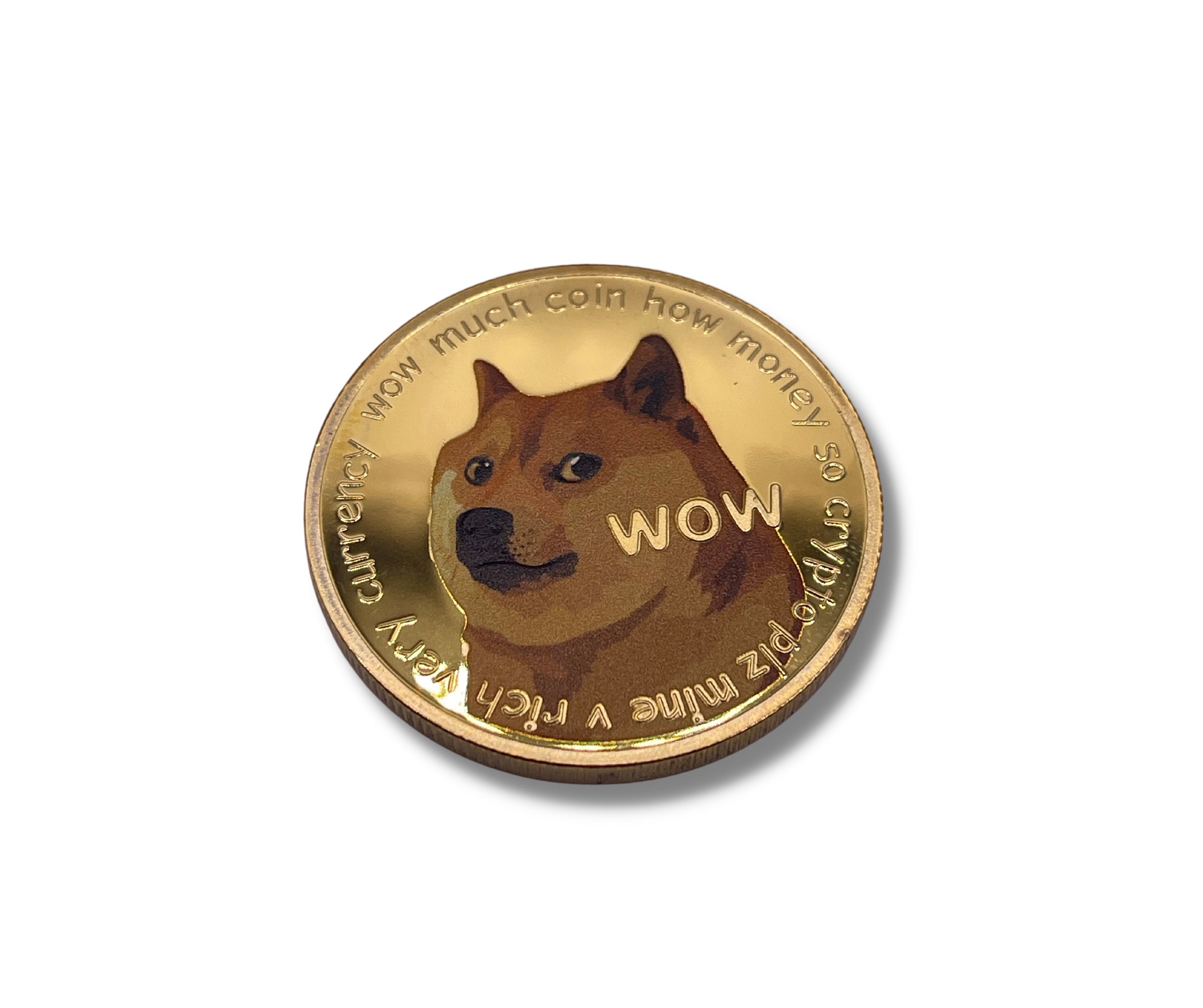 Dogecoin Gold Coin - Collectible Physical Crypto Token, Shiny ...