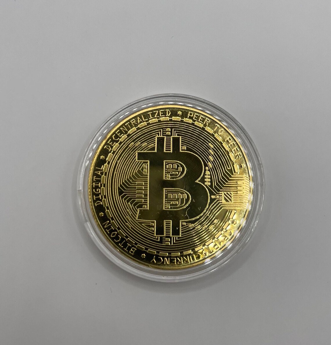 Limited Edition Gold Bitcoin Collectible, Perfect Gift for Crypto ...