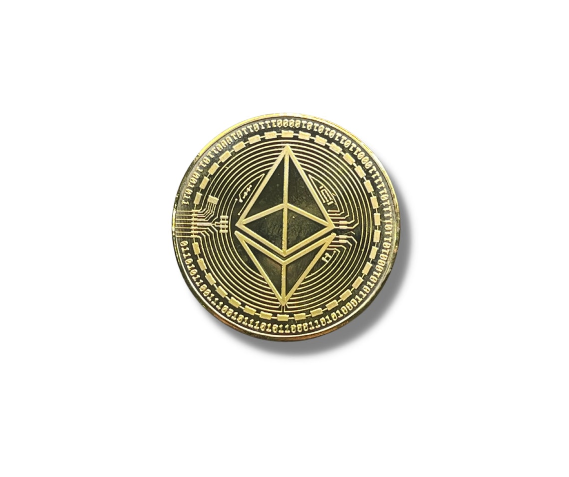 Exclusive Gold Ethereum Coin Commemorative Physical Cryptocurrency ...