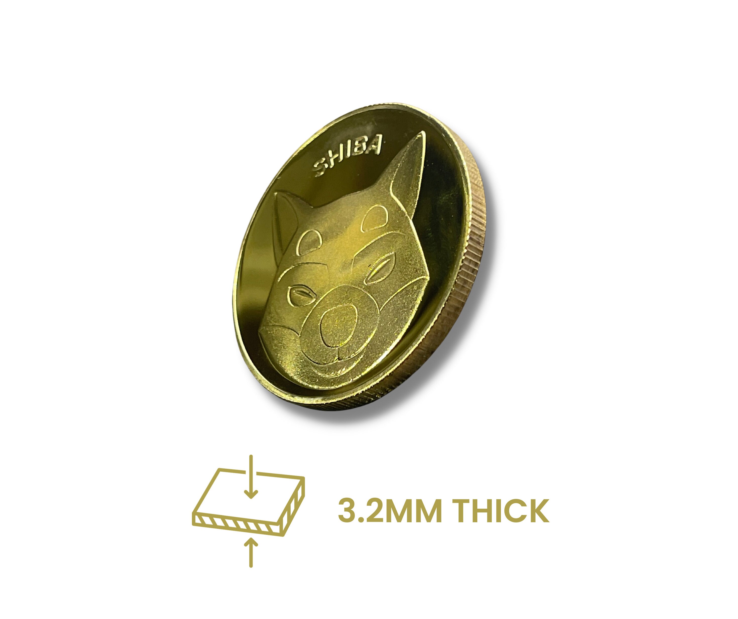 SHIB Physical Coin Shiba Inu Gold-plated Collector's Item ...
