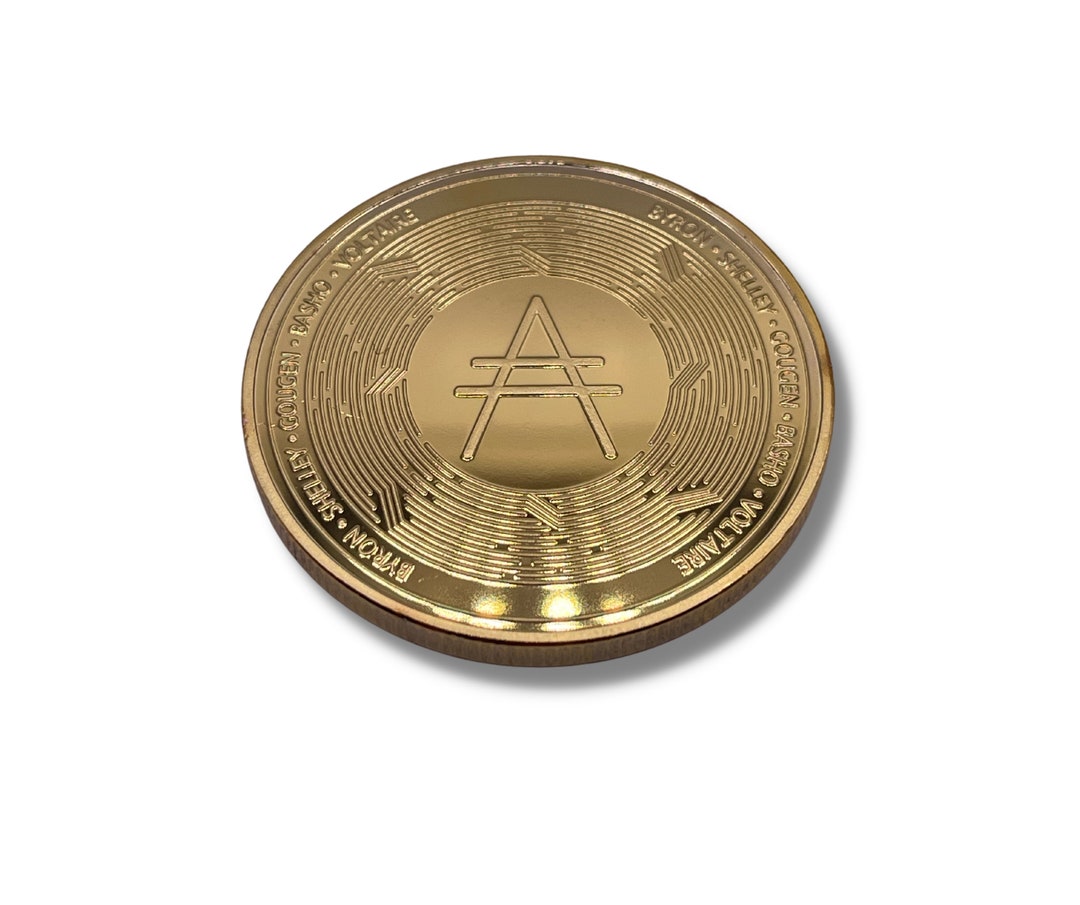 Elegant Cardano Gold Souvenir Coin - Collector's Grade Physical Crypto ...