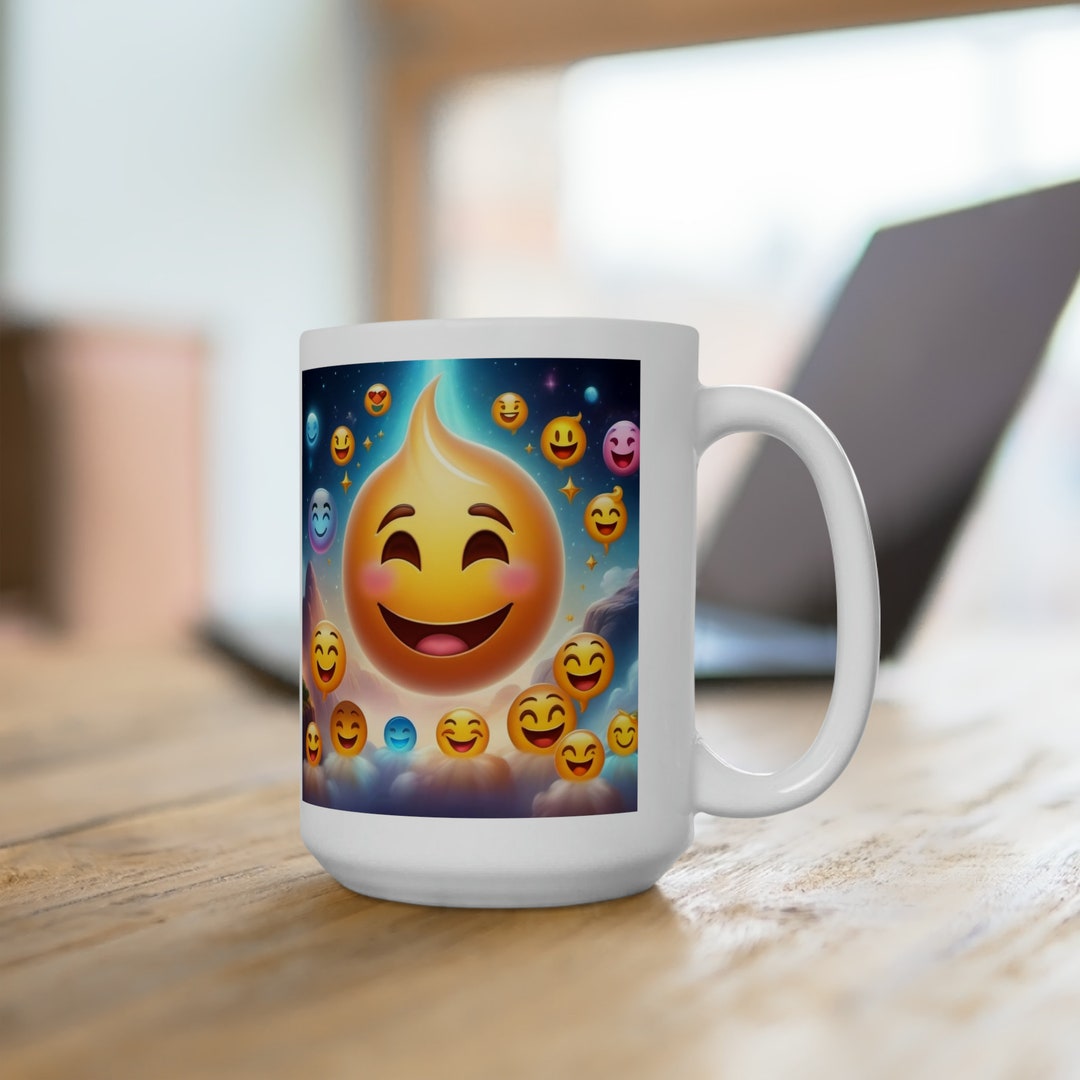 Giant Smiling Raindrop Emotions Ceramic Coffee Tea Mug 15oz - Etsy