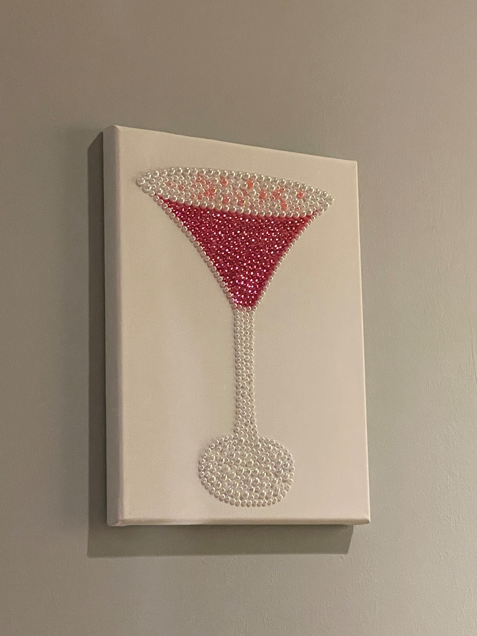 Martini Rhinestone Wall Art 8x10 - Etsy