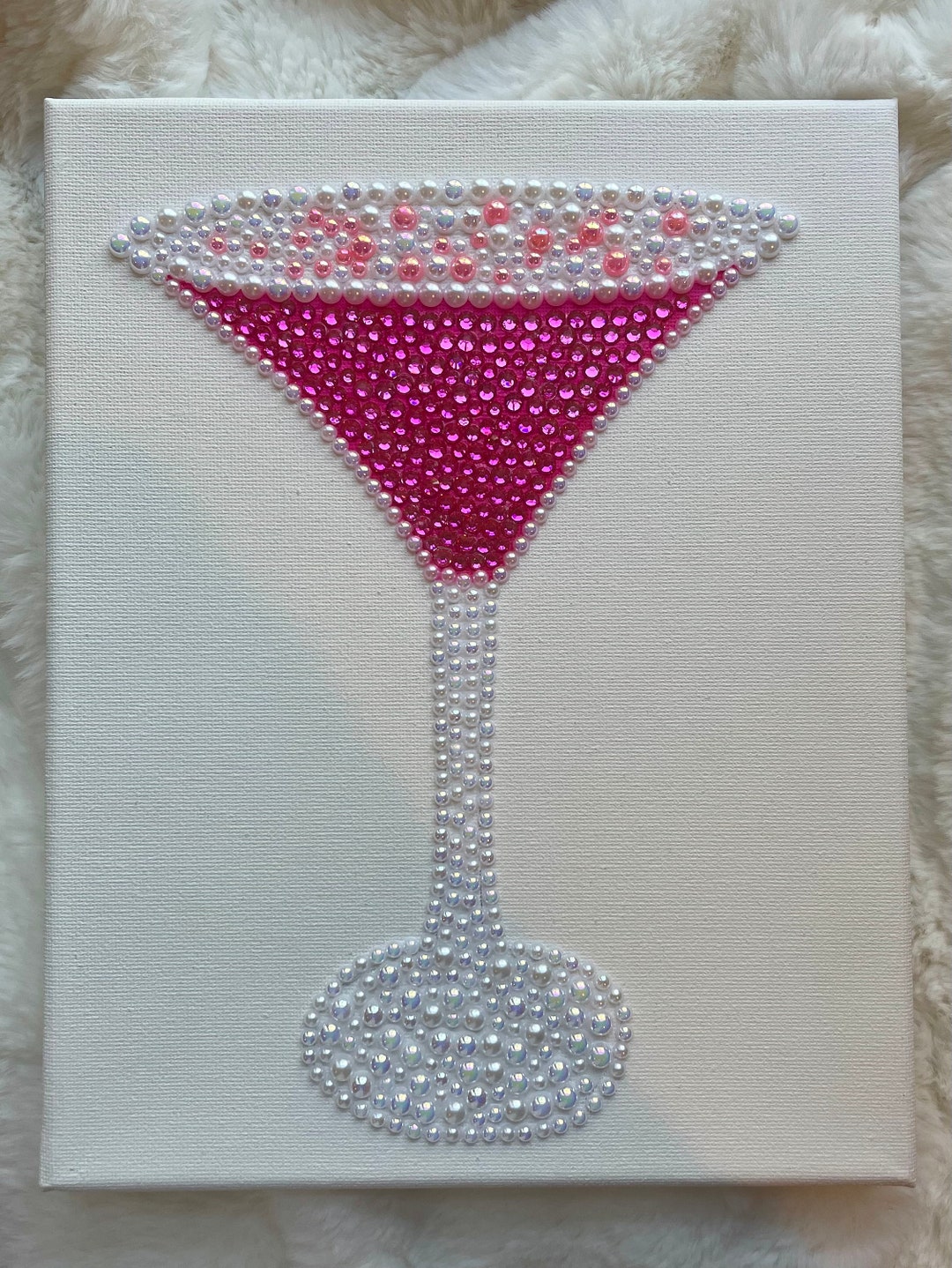 Martini Rhinestone Wall Art 8x10 - Etsy