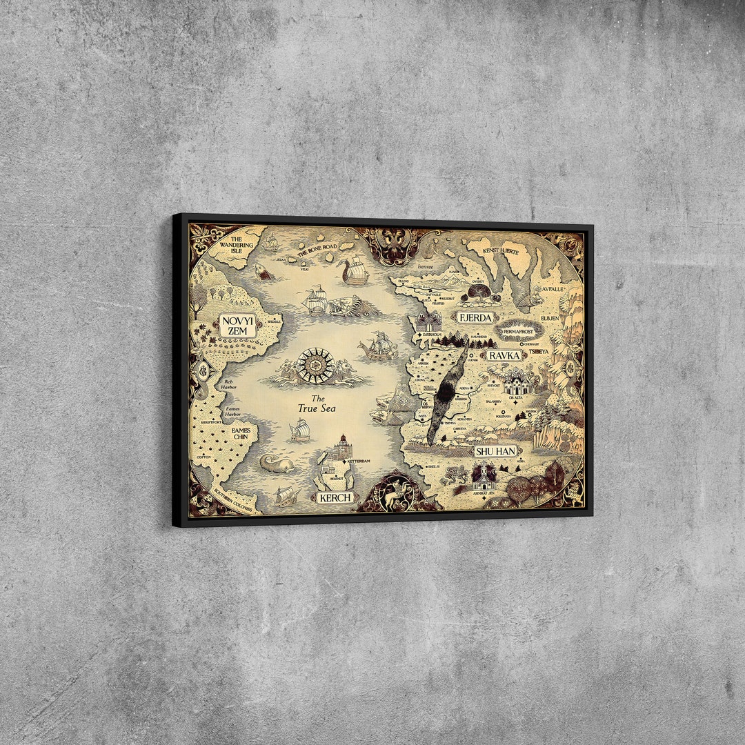 The Grishaverse Map Canvas, Grisha Trilogy Map, the Grishaverse Map ...