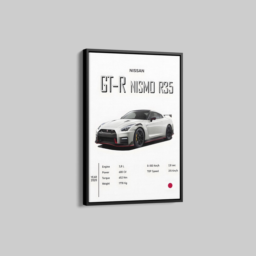 GTR NISMO R35 Poster,luxury Car Poster, Japanese Car Poster,car Lover ...
