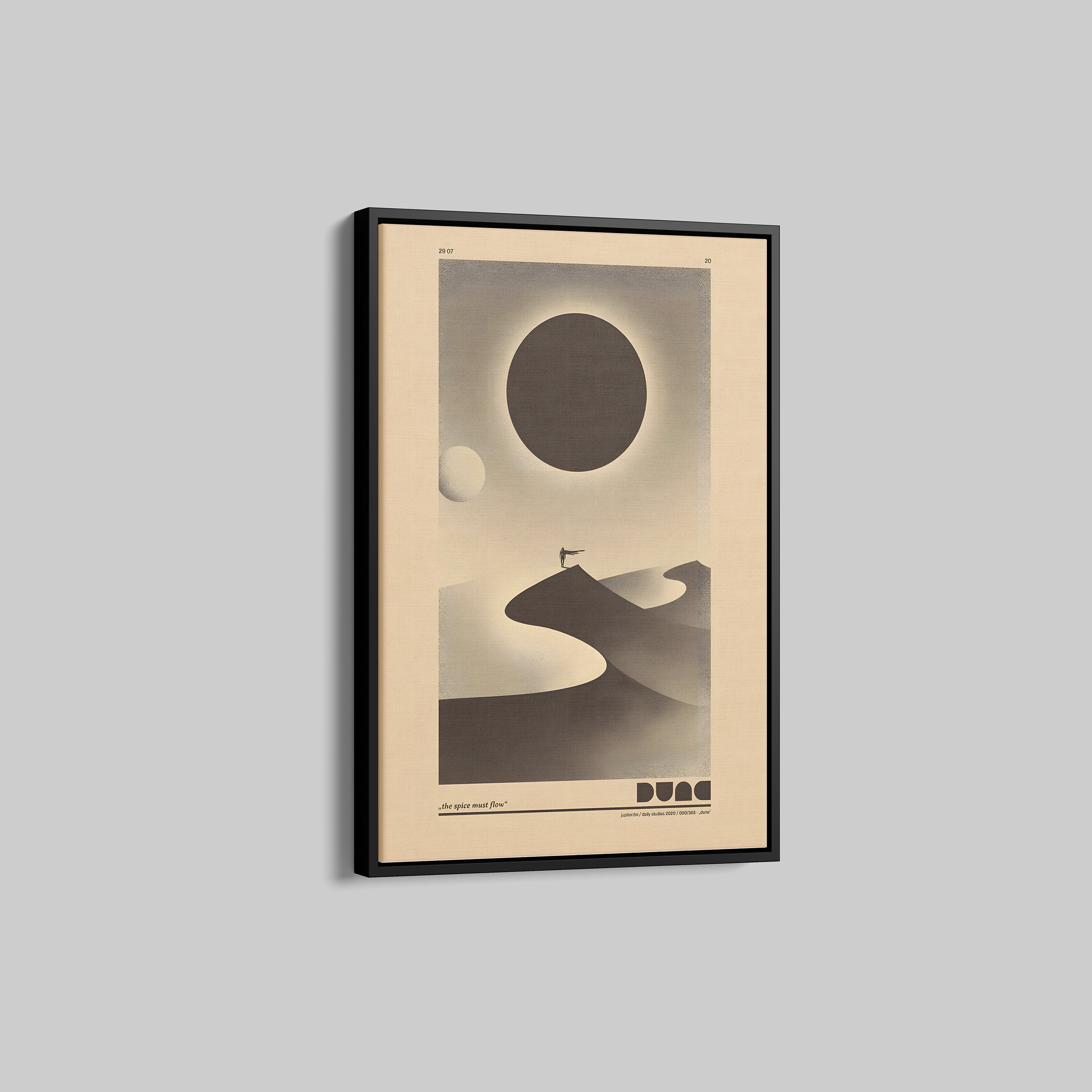 Dune Poster, Dune Movie Canvas 2021, Arrakis Desert Planet Sandworms ...