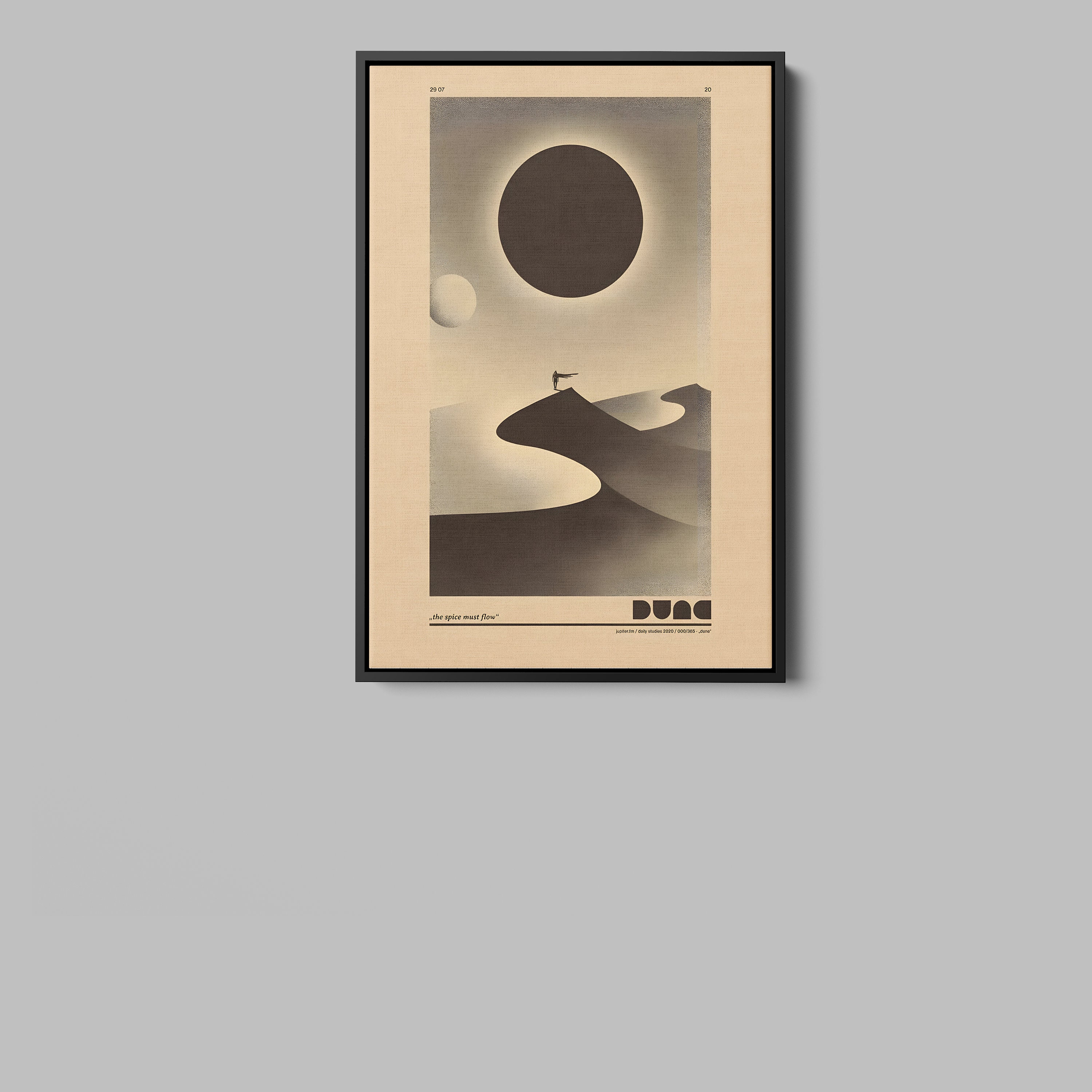 Dune Poster, Dune Movie Canvas 2021, Arrakis Desert Planet Sandworms ...