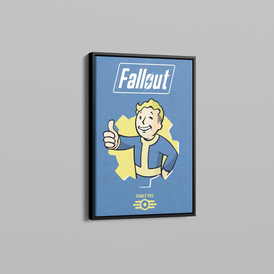 Fallout Vault Boy Game Poster, Wall Art, Wall Prints, Home Decor, Kraft ...