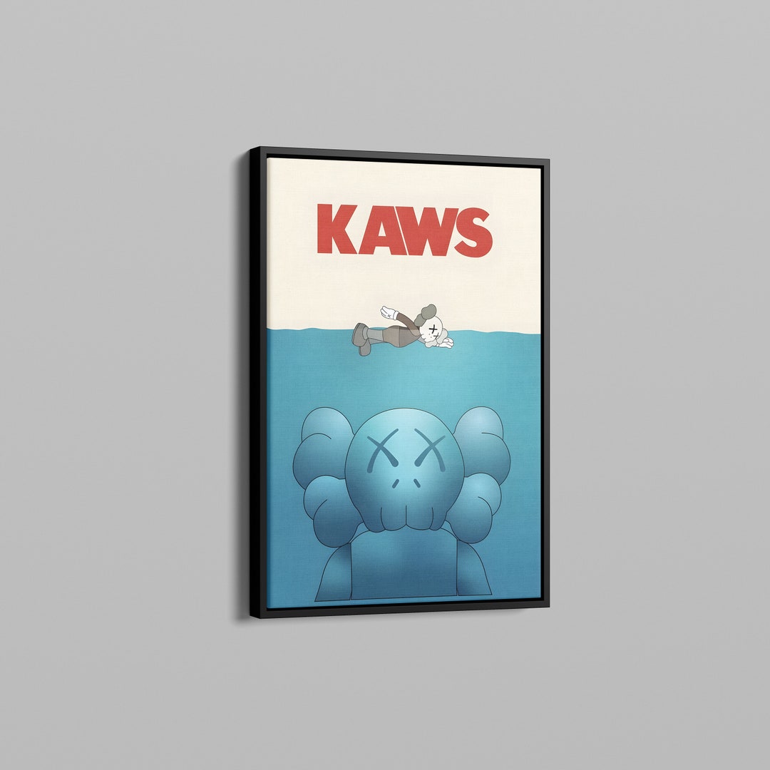 KAWS Inspired JAWS Poster,minimalist Hypebeast Kaws Figure Poster ...