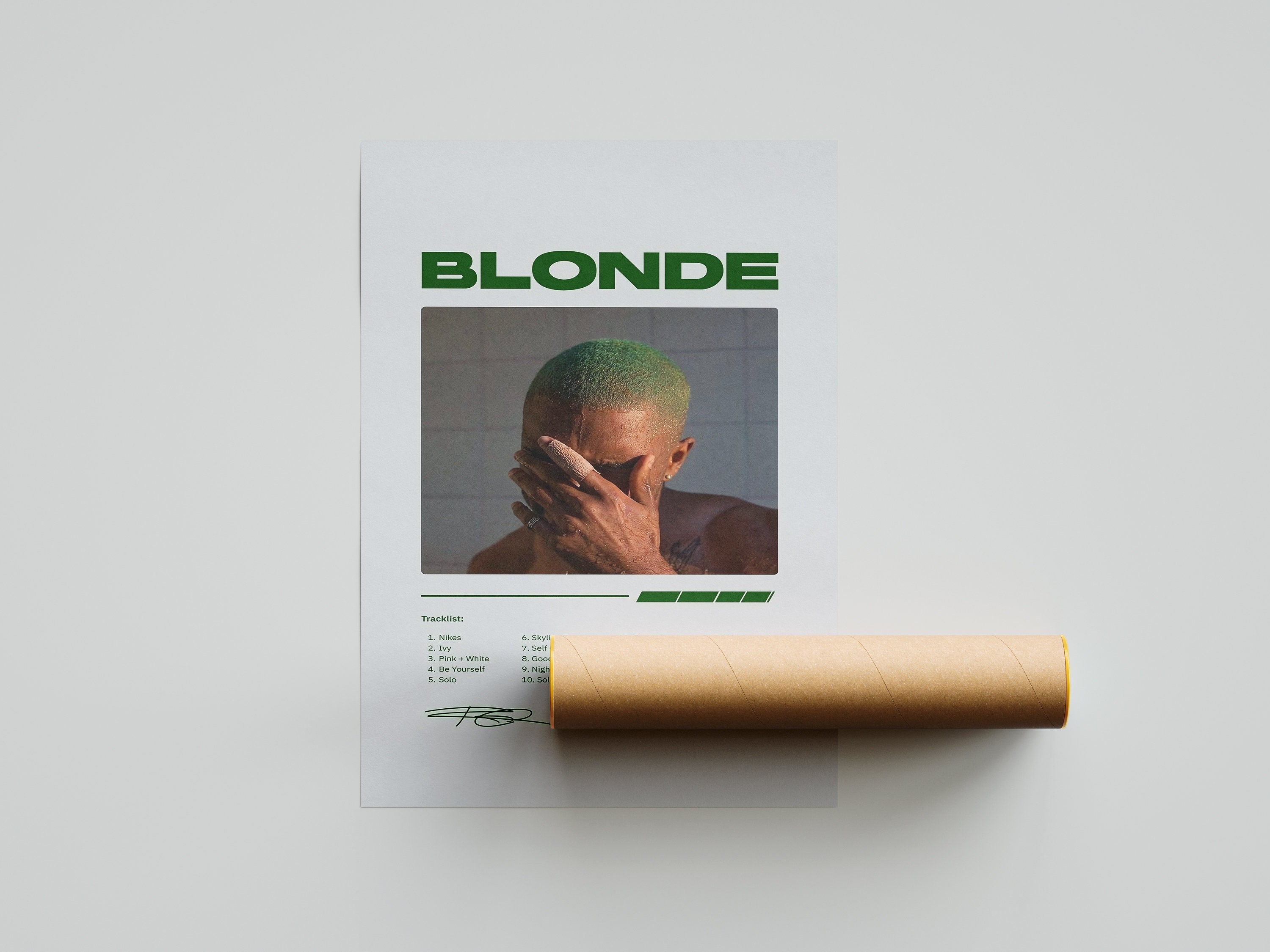 Frank Ocean Poster, Blonde Album Poster Print,minimalist Poster, Frank ...