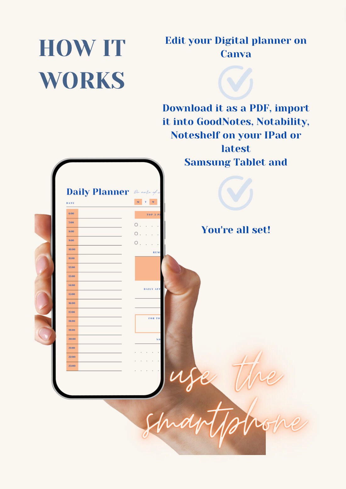 Canva DIGITAL Planner TEMPLATE, Editable Canva Planner Template ...