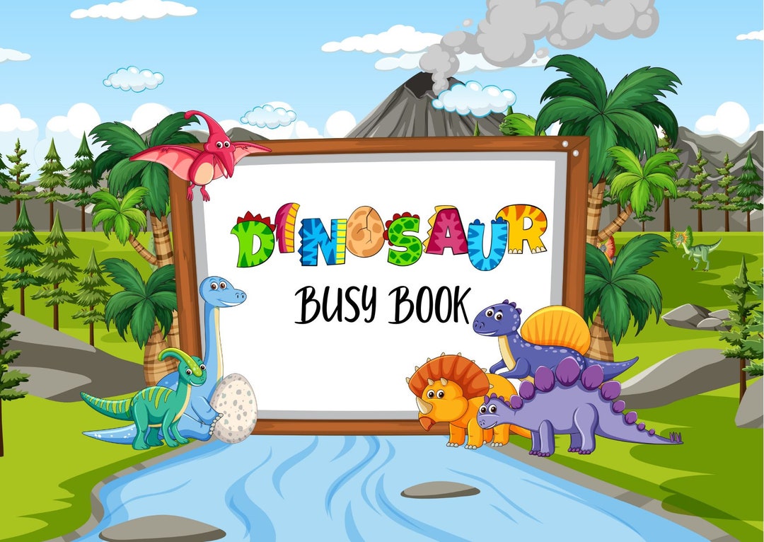 Editable Busybook Templates for Kids and Toddlers Printable Dinosaur ...