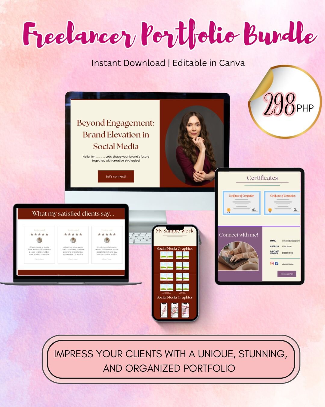 FREELANCER PORTFOLIO BUNDLE - Etsy