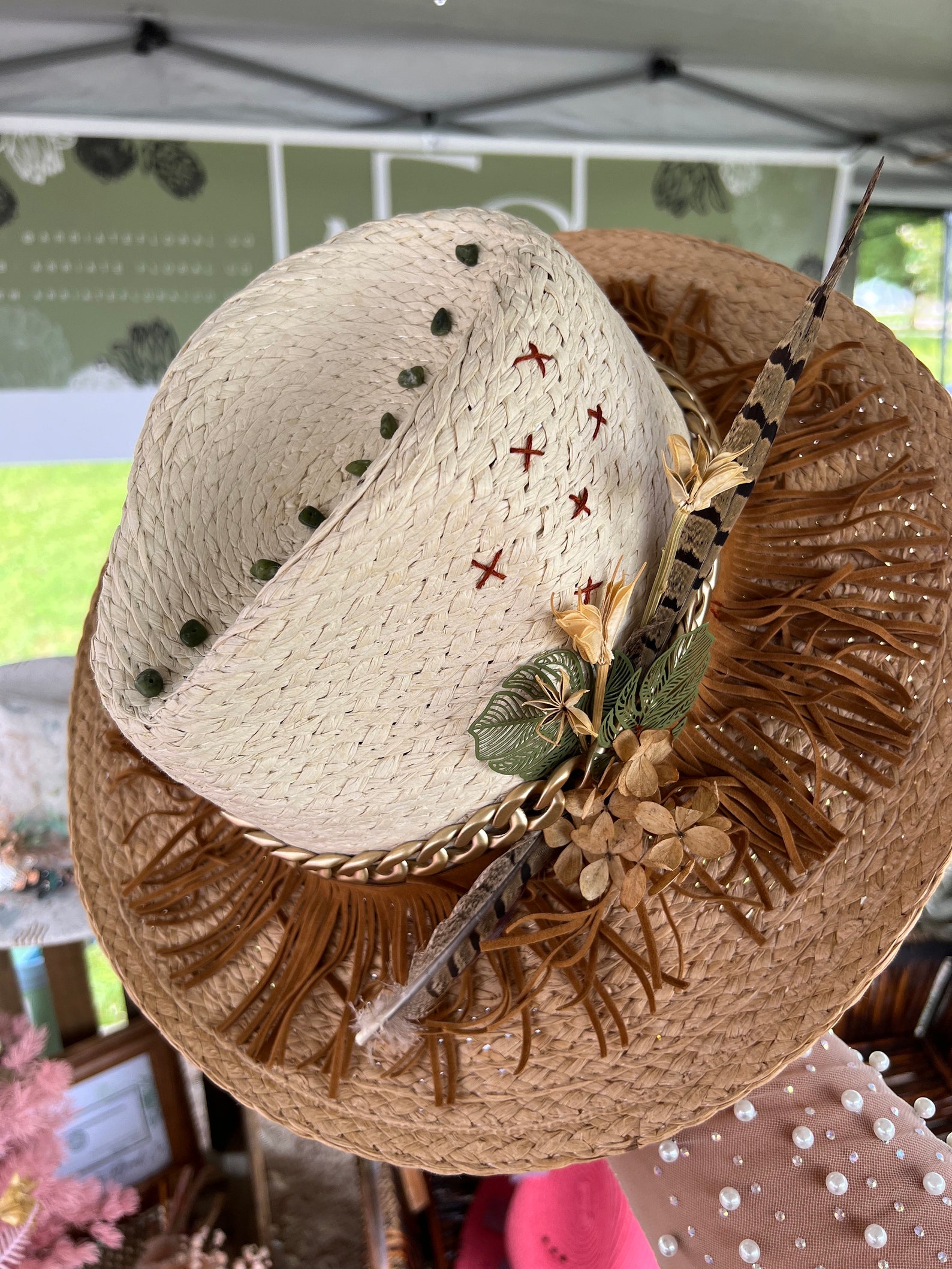 Flaneur Traveler —custom Boho Style Burned Floral Fedora - Etsy