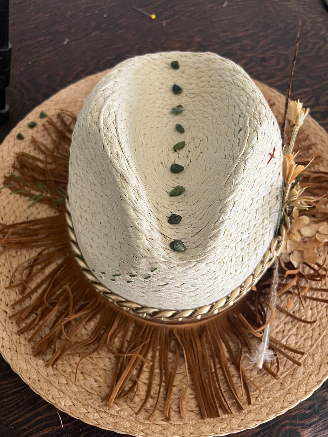Flaneur Traveler —custom Boho Style Burned Floral Fedora - Etsy