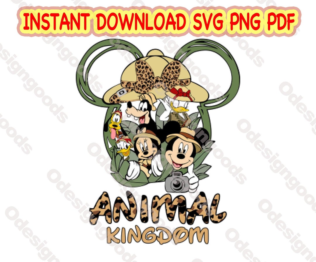 Animal Kingdom Safari Svg, Mouse Safari Svg, Mouse Wild Trip Svg ...
